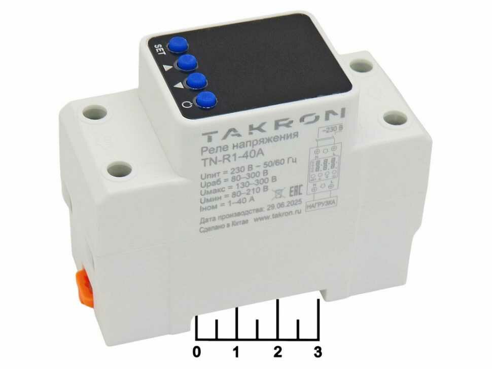 Реле контроля напряжения Takron TN-R1-40A