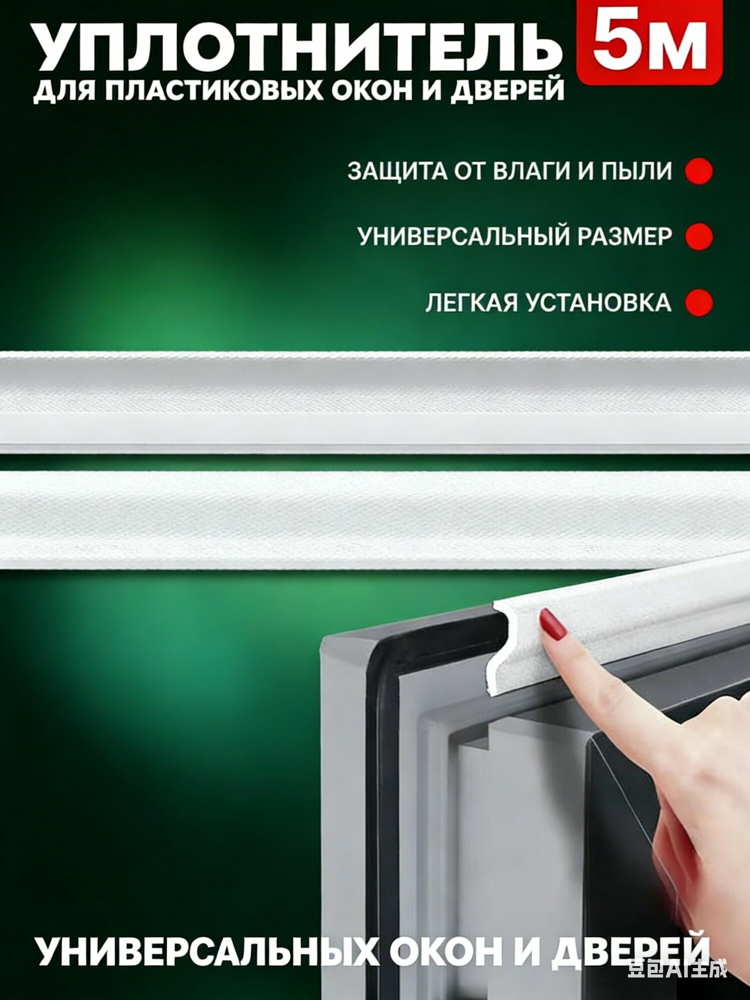 Самоклеящийся уплотнитель уплотнительная лента для окон