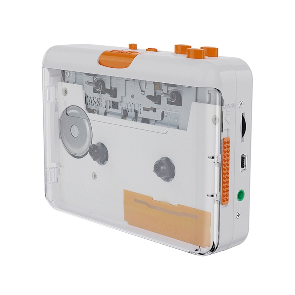 MP3 прозрачный кассетный Накопитель Walkman 218 USB