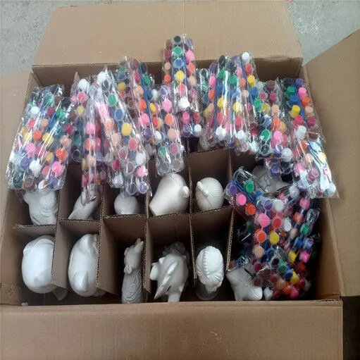 Гипсовые фигурки для рисования, пустые заготовки для детских художественных проектов, идеально подходят для продажи на парковых и ночных рынках, оптовые поставки с бесплатной доставкой на единичные товары.