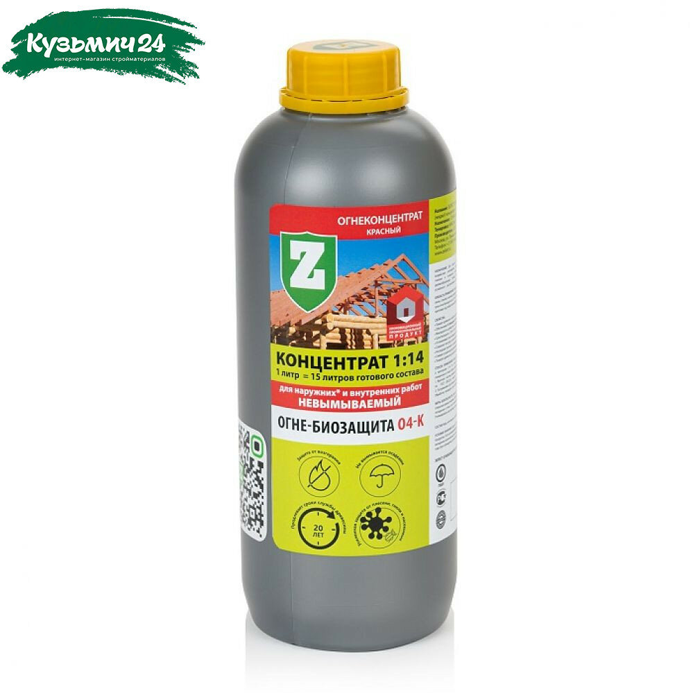 Концентрат зелест О-4К Огне-биозащита 1 л