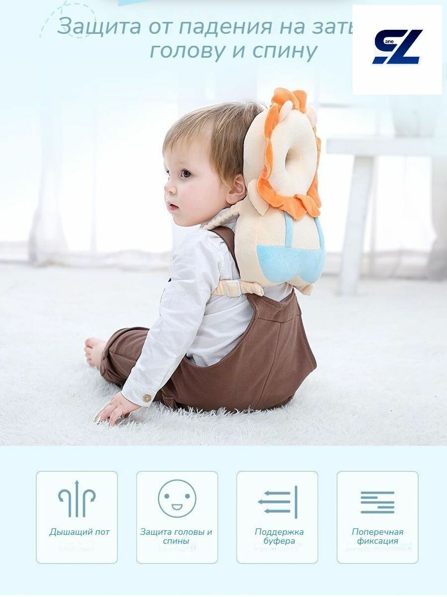 Защита для головы малыша MOOZ Mom&Baby рюкзачок для малышей, подушка для защиты головы и спины ребенка