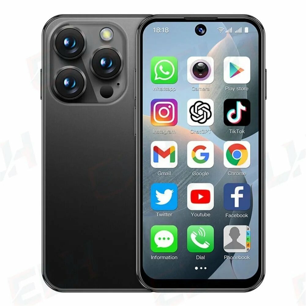 SOYES XS19 Мини-смартфон: 3,88 Дюйма, 2 ГБ ОЗУ + 16 ГБ ПЗУ, Android 10.0, 3G, Двойная SIM