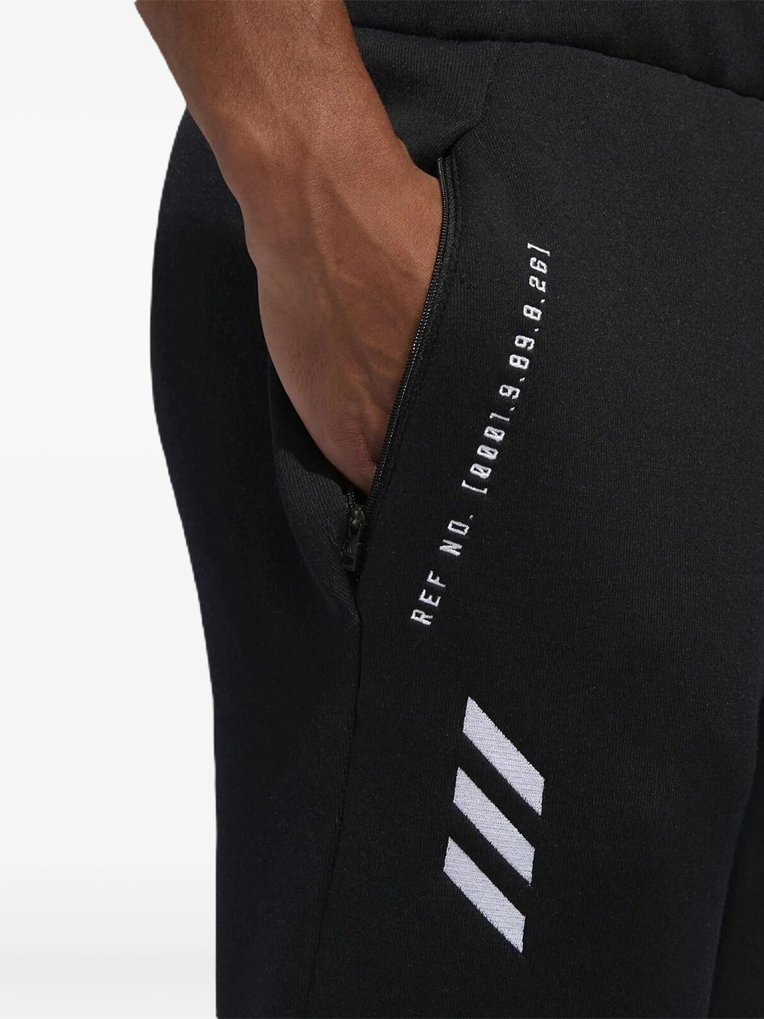 Брюки спортивные adidas, размер M, черный — фото 1