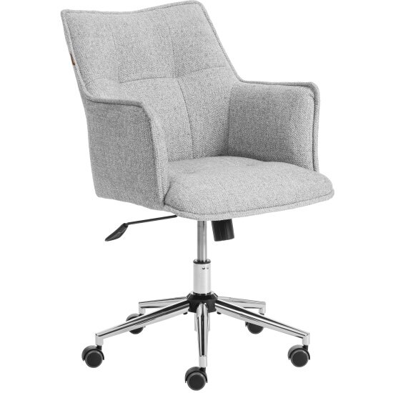 Кресло Tetchair Lutz/Луц хром букле, VT shape silver