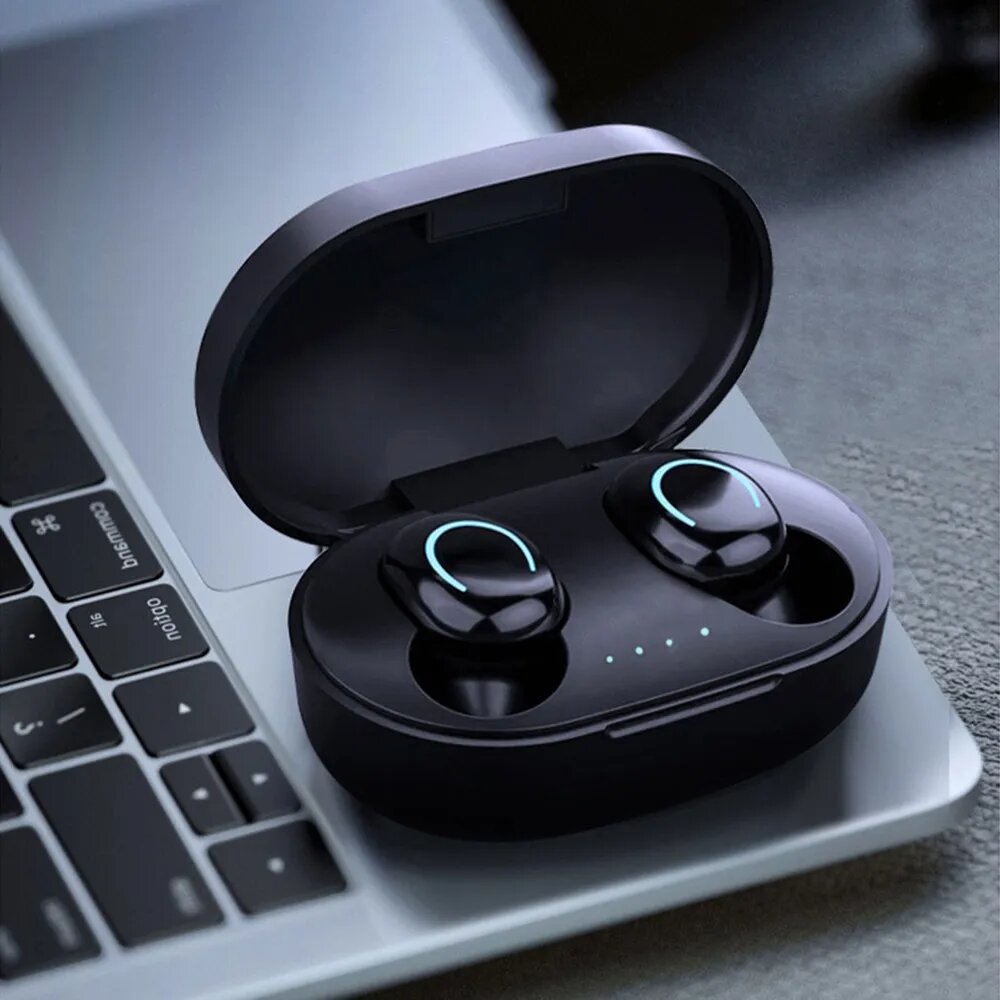 Viikei Наушники беспроводные с микрофоном, Bluetooth, USB Type-C, черный