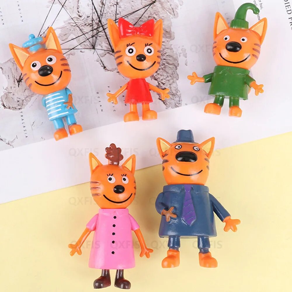 Набор игрушек Три Кота/5 шт/6-8CM