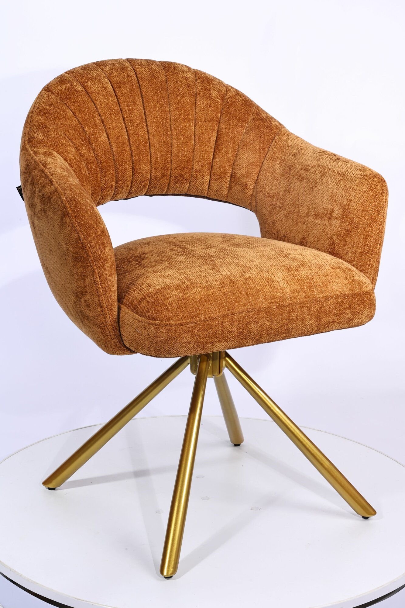 Стул-кресло Кристалл 2 шт, поворотный, мягкий, со спинкой, пружинный блок