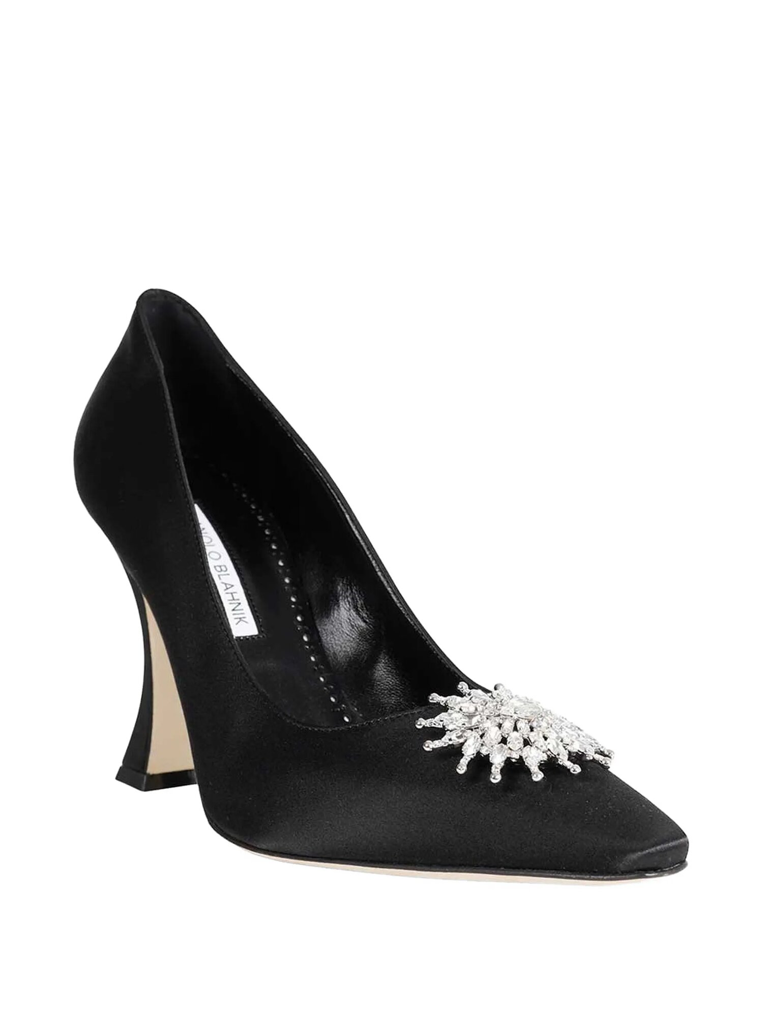 Туфли Manolo Blahnik Ronconanu crystal-embellished pumps, размер 39,5, черный — фото 1