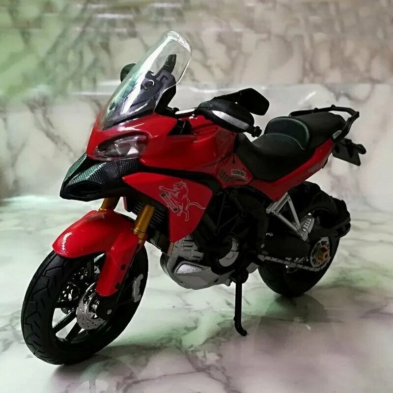 Коллекционная модель мотоцикла Ducati Multistrada Enduro в масштабе 1:12 из сплава детальная реплика для коллекционеров и любителей мото
