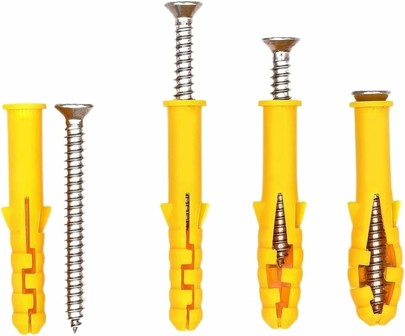 10 шт. M8 ребристый пластиковый анкер, пластиковые расширительные трубы, дюбели для стен, резиновая заглушка, расширител