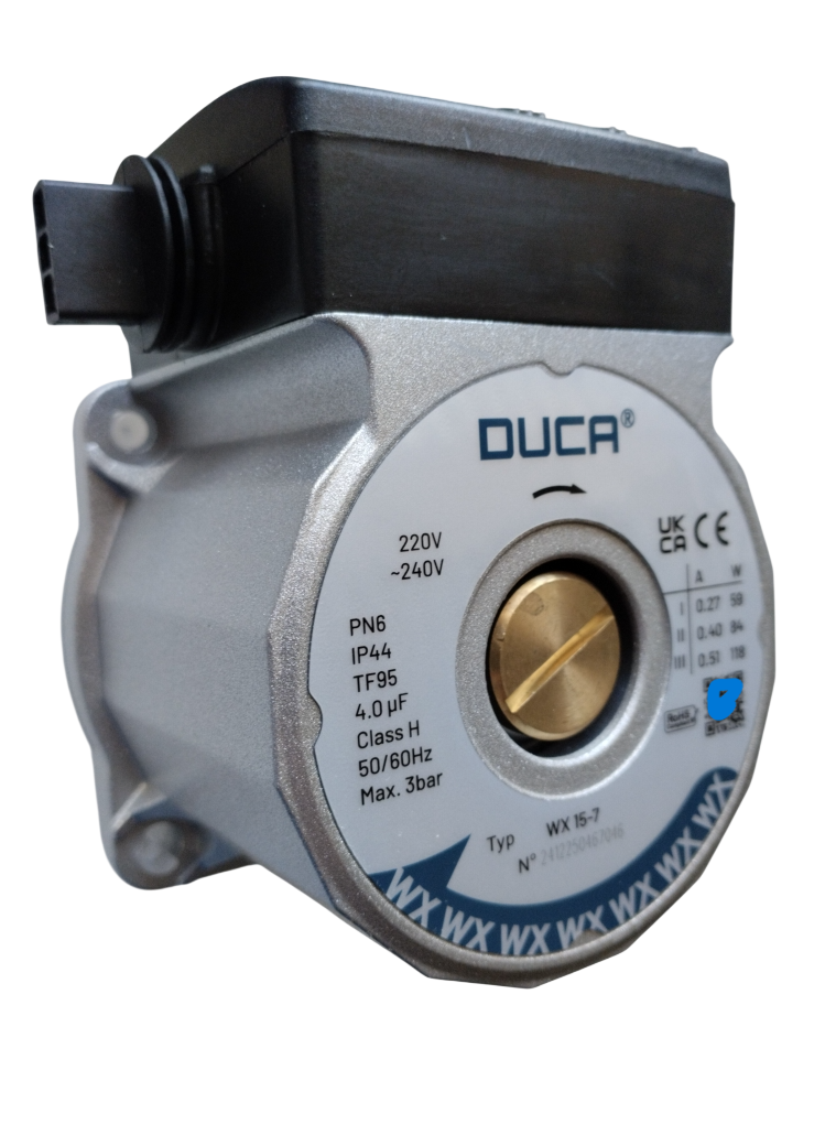 Двигатель (голова) насоса DUCA WX 15-70 (заменяет WILO KSL 15-7) 3 скорости 118W для газовых котлов