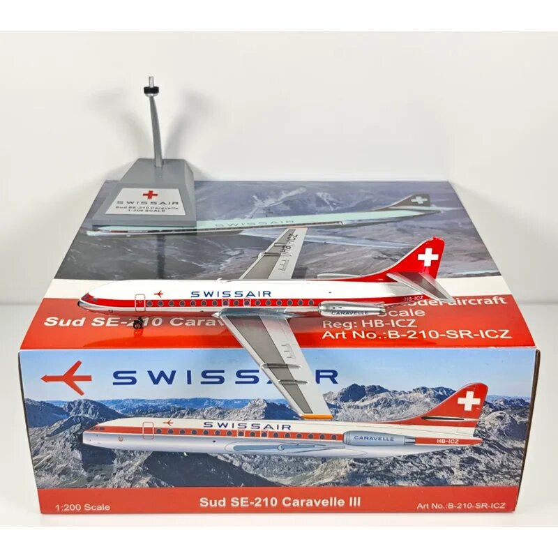 Модель самолета B-Models Swiss Airlines SE-210 HB-ICZ 1:200