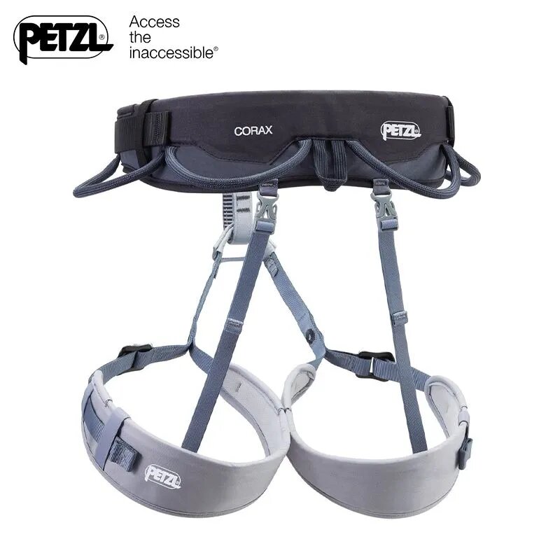 Страховочная система Petzl Corax для скалолазания, универсальная страховочная обвязка, черная