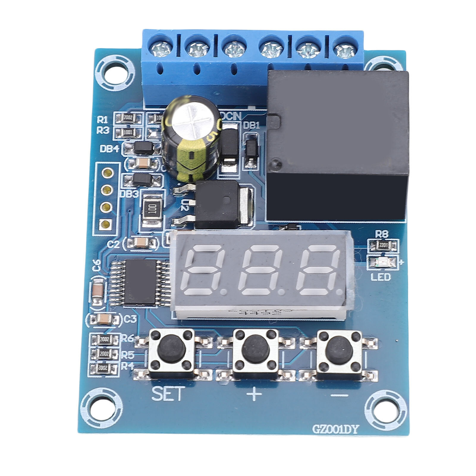 Реле напряжения DC 12V, 0-99.9V, с LED дисплеем, верхний/нижний предел