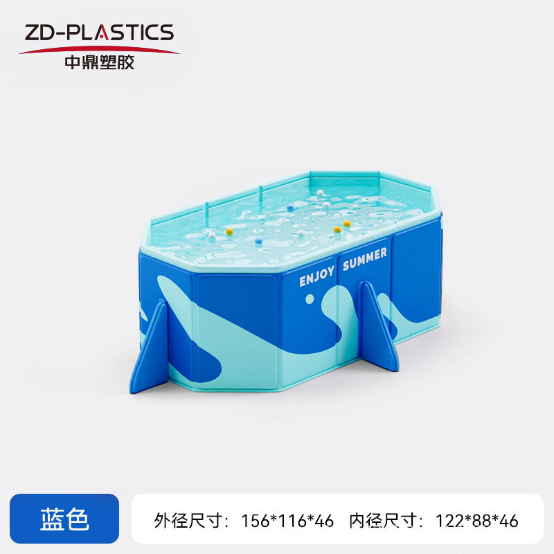 [2026] Детский домашний бассейн без надувных элементов, складной уличный бассейн с большим каркасом, семейный бассейн для малышей.