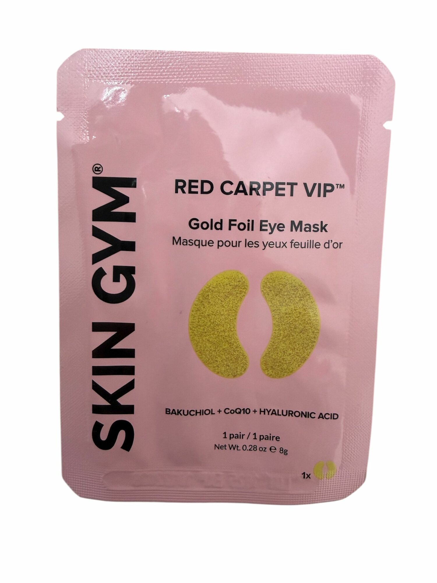 Skin Gym патчи для кожи вокруг глаз, 1 пара RED CARPET VIP Gold Foil eye mask 1p