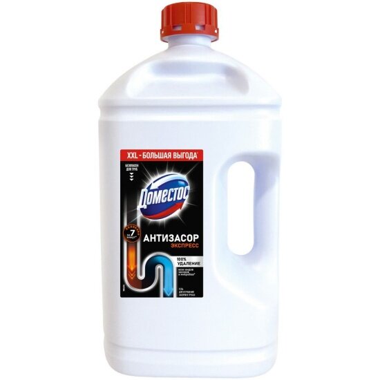 Чистящее средство Доместос DOMESTOS для устранения засоров в трубах, 2.5 л