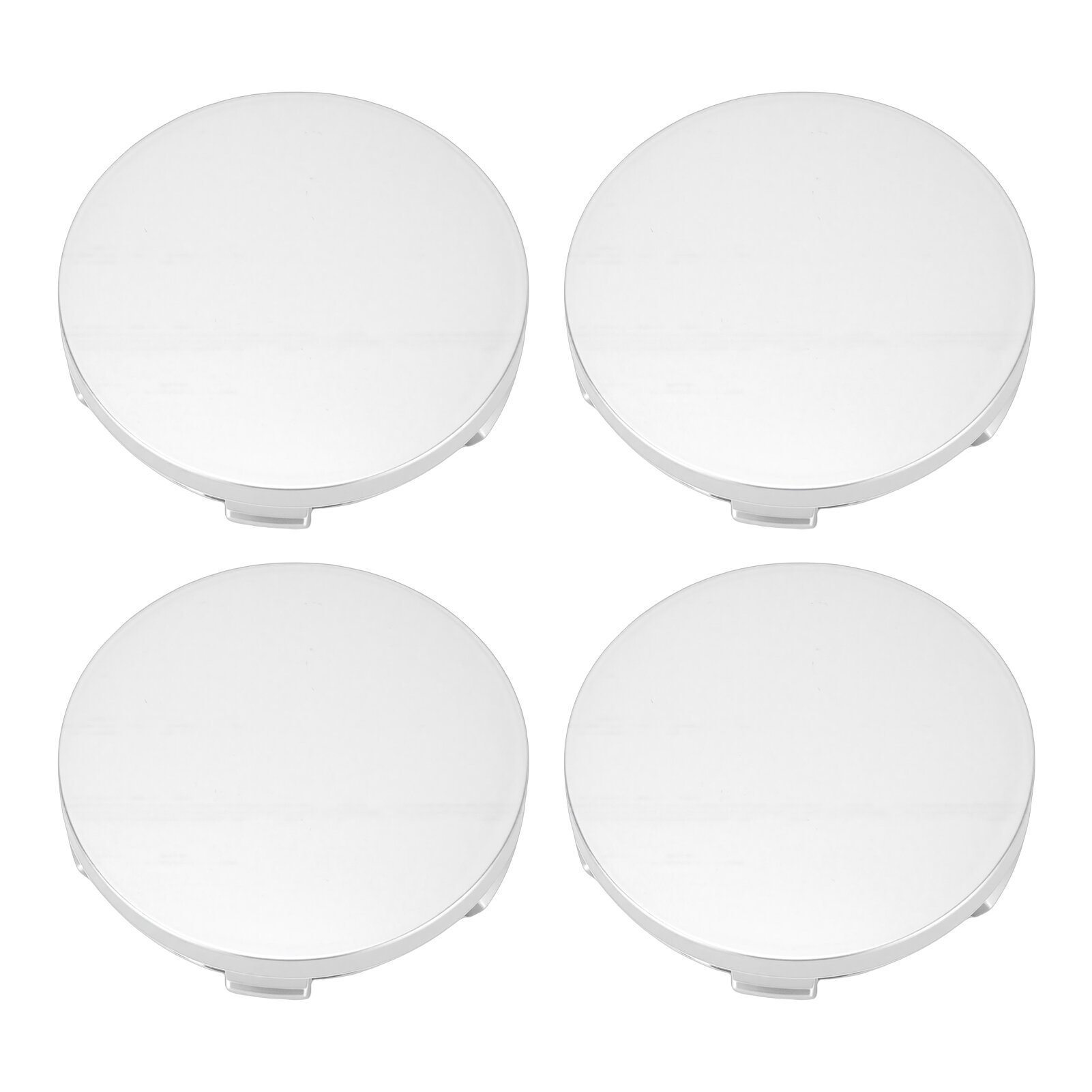 4 шт. Колпачки для колесных дисков из АБС-пластика, внешний диаметр 60 мм/2,36 дюйма, внутренний диаметр 56 мм/2,2 дюйма, для автомобилей R50 R51 R52 R53 R55 R56 R57 R58 R59 R60 R61 F55 F56, серебристые.