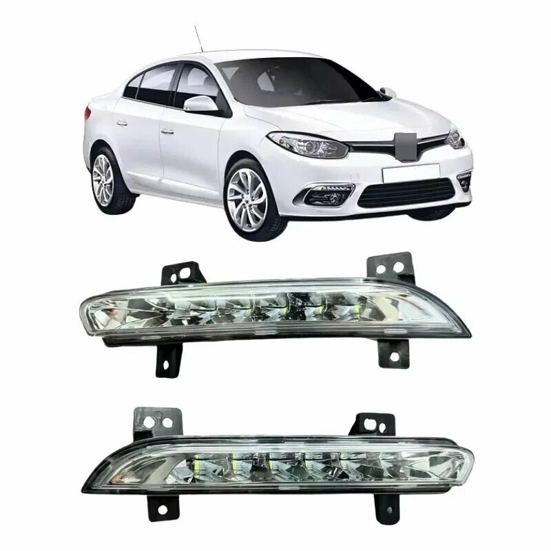 KNOW EASY-Фары автомобильные, Огни дневные ходовые, 2 шт, арт. 266057986, 266005976 для Renault Fluence 2014-2021