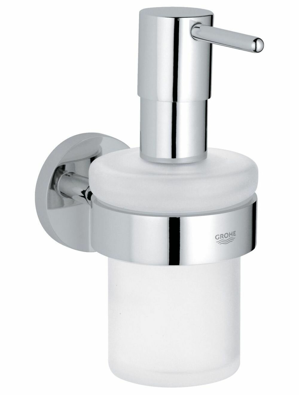 Дозатор жидкого мыла GROHE Essentials с держателем, хром (40448001)