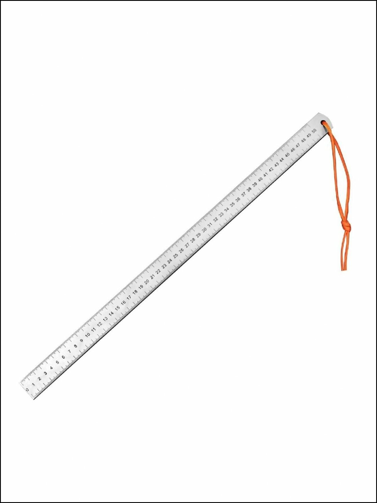 Утолщенная металлическая линейка 50 см - 3 мм