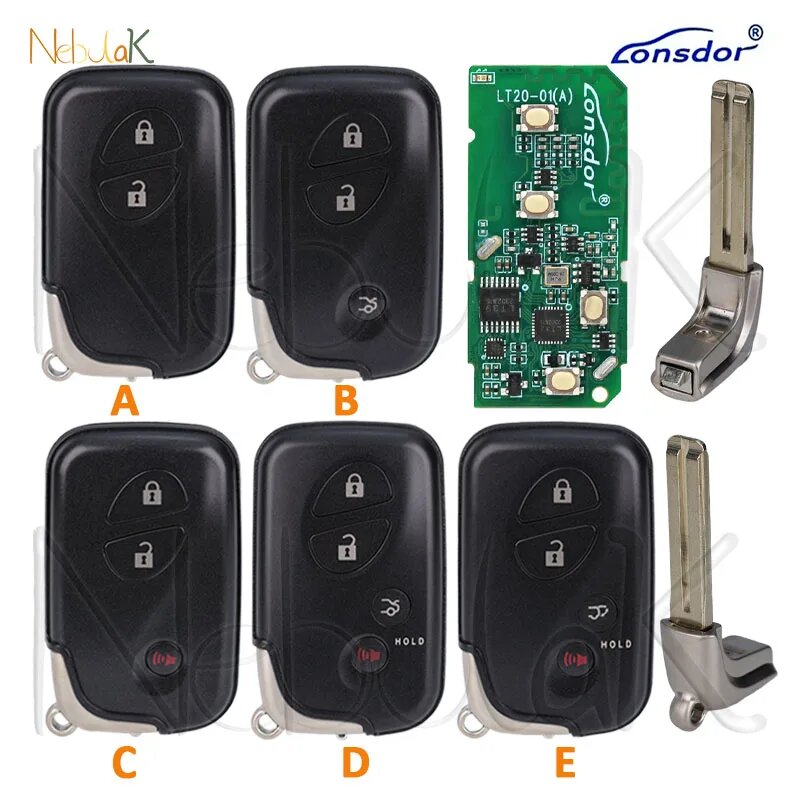 Универсальный умный дистанционный ключ Lonsdor LT20-01 EN для Toyota Lexus Prado E, For Lexus