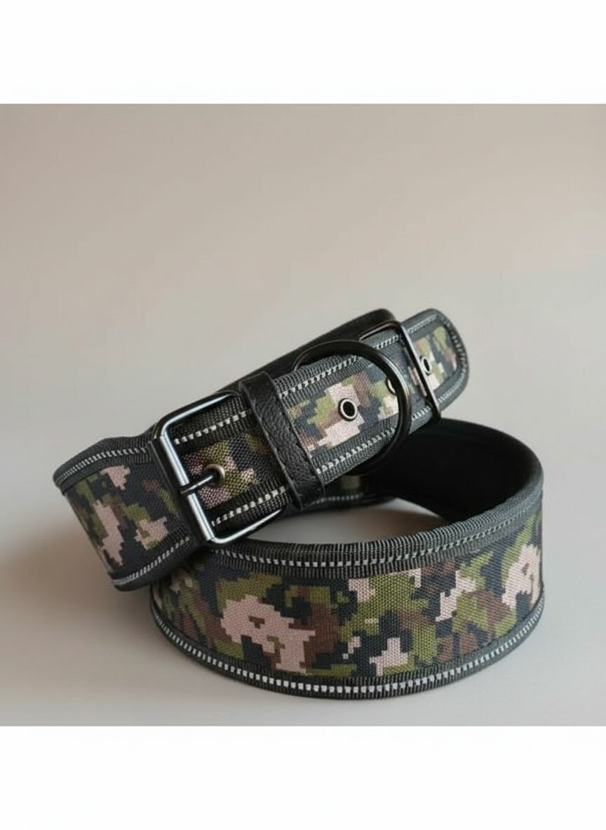 Широкий декоративный ошейник для собак с узором PetaZoo