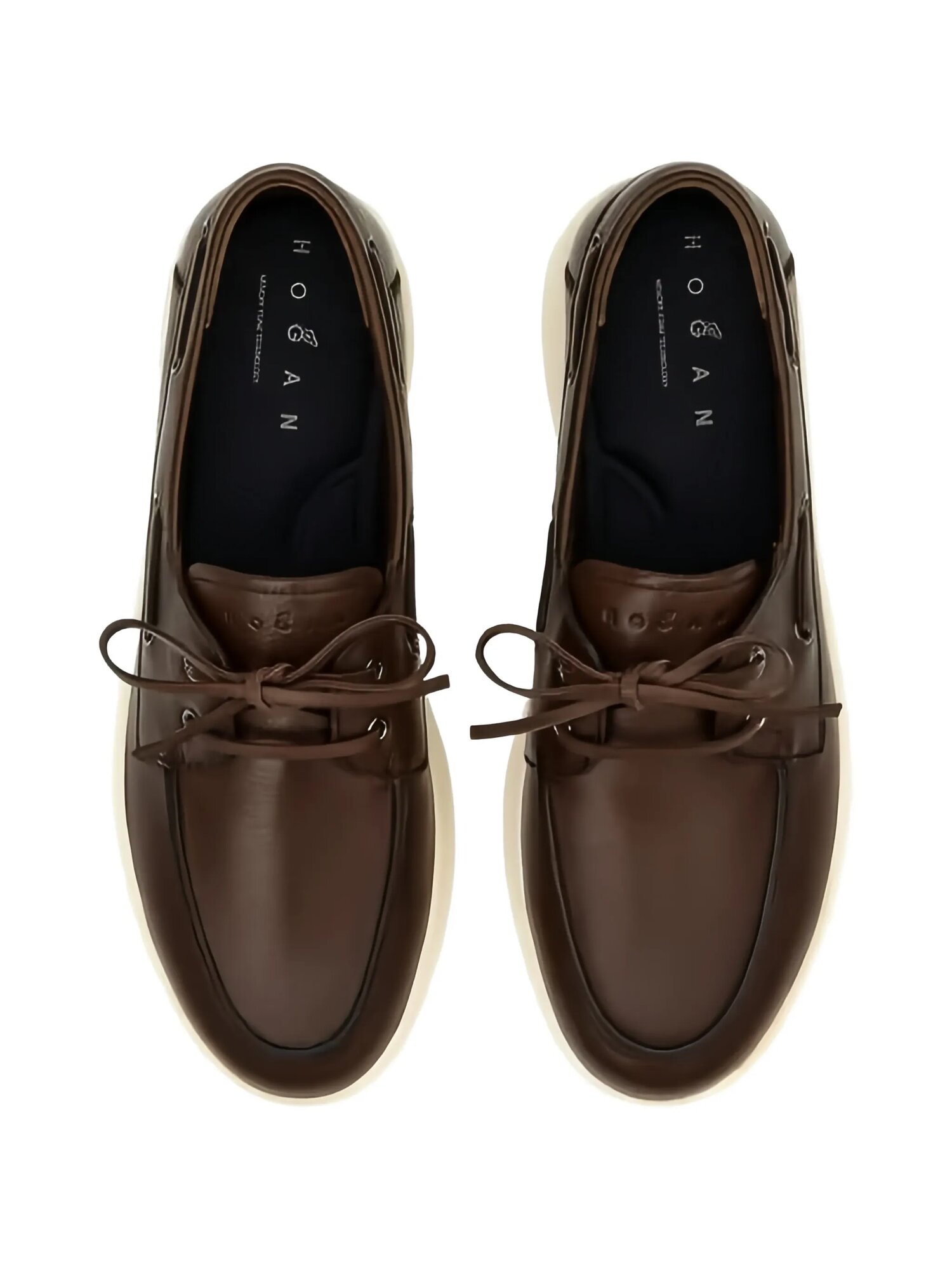 Кроссовки Hogan Lace-up sneakers, размер 9 UK, brown — фото 1