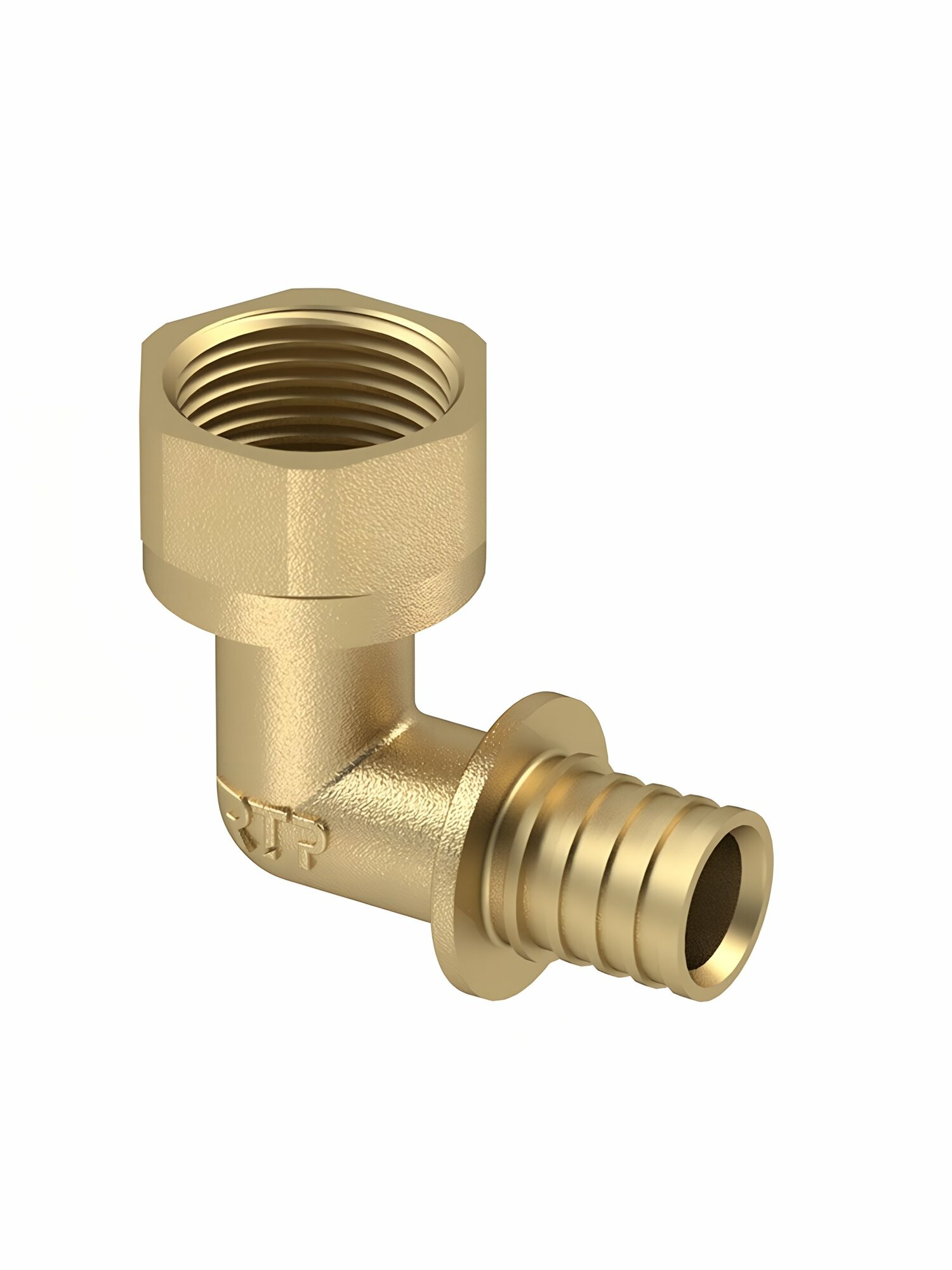 Уголок резьбовой латунный РосТурПласт 20 мм х 3/4 дюйма внутренняя резьба