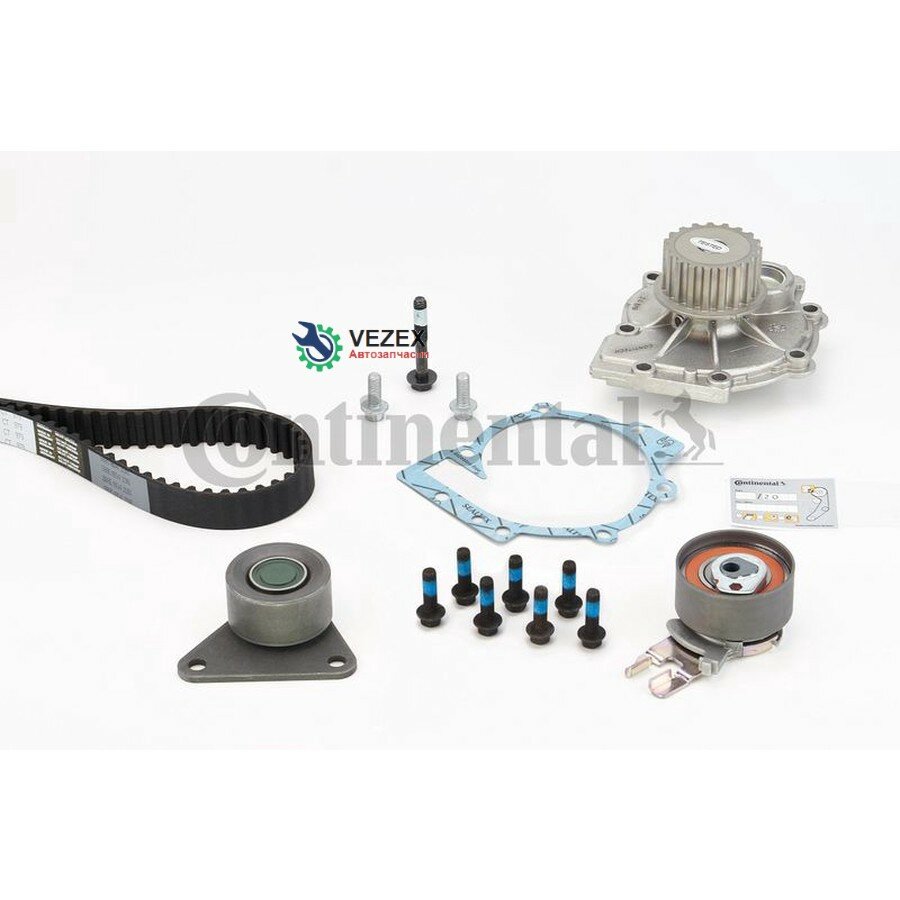 CONTINENTAL CT979WP2 Ремень ГРМ зубчатый с водяным насосом и роликами, комплект