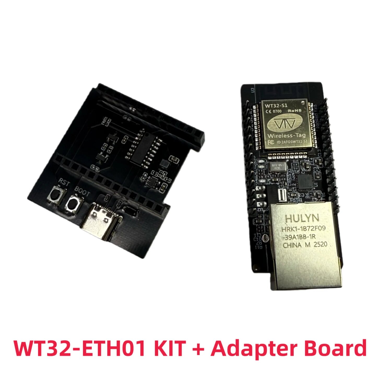 WT32-ETH01 ESP32-ETH02 Dev Board + Adapter