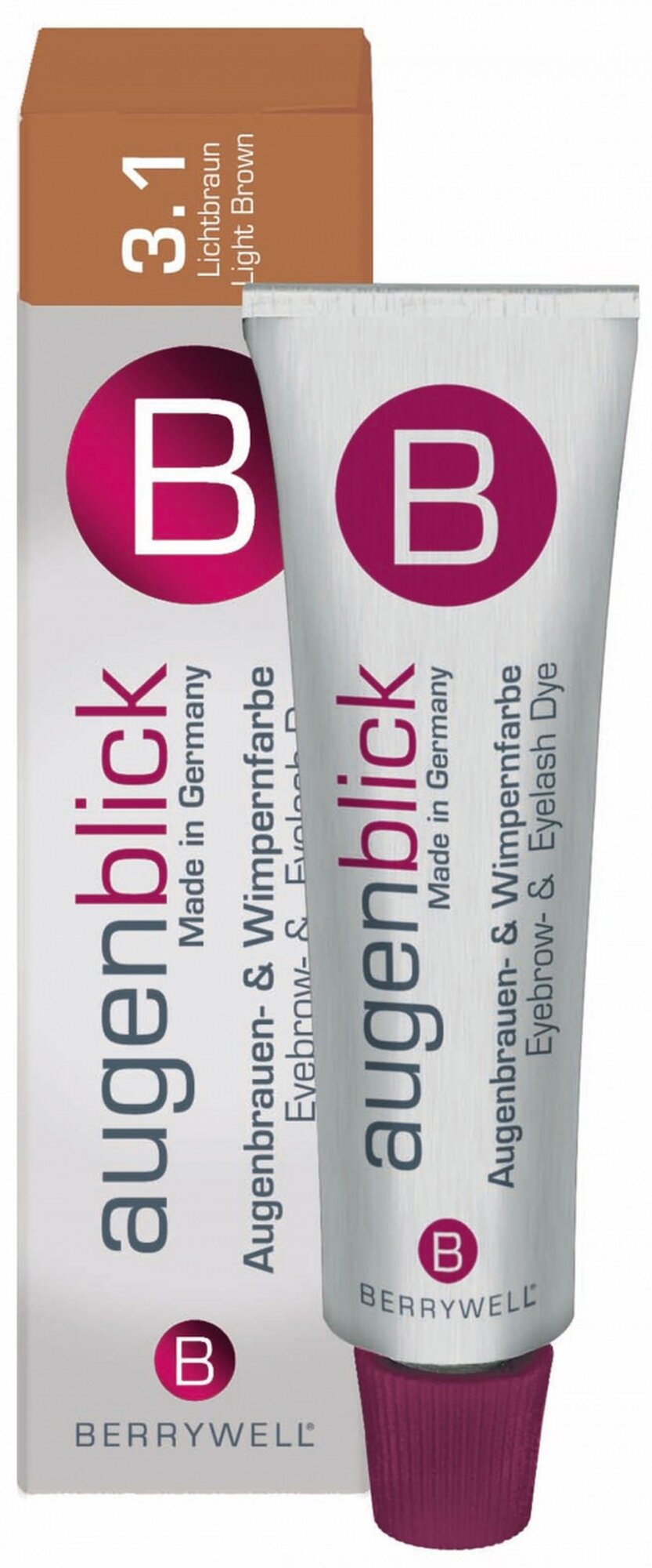 Berrywell Краска для бровей и ресниц, №3.1 светло-коричневая 15 мл