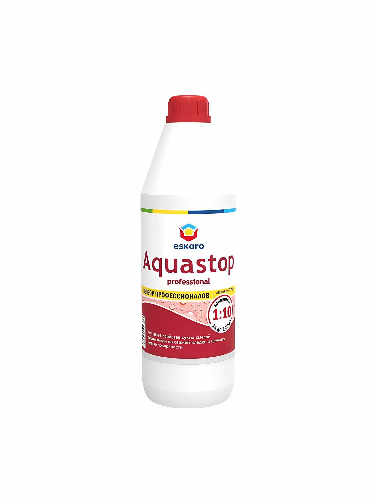 Грунтовка воднодисперсионная, акриловая, Eskaro, Aquastop Professional, концентрат 1:10, 1 л