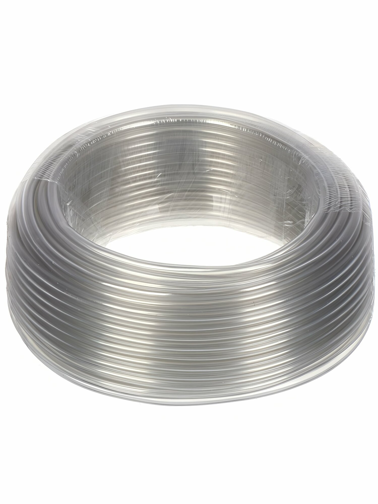 Шланг пищевой Foody 6 мм, 40 м, силиконовый, прозрачный, для полива и перекачки жидкостей, бытовой, производство Россия