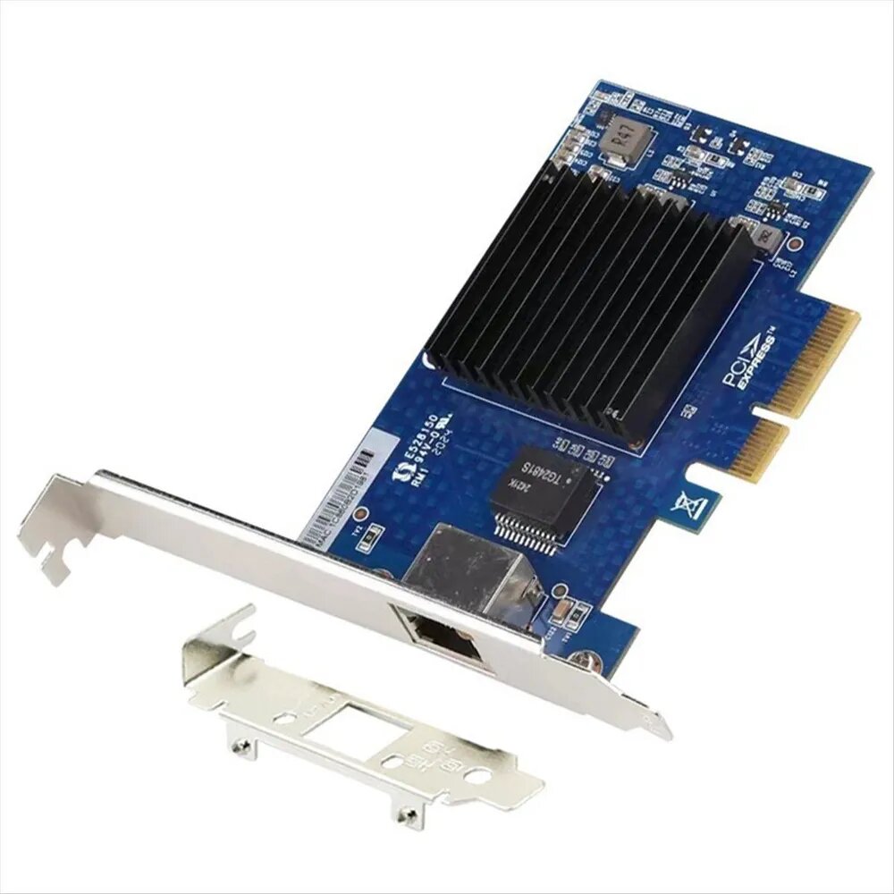 Сетевая Карта PCI-E Однопортовая Гигабитная Сетевая Карта PCI-E X4 10G