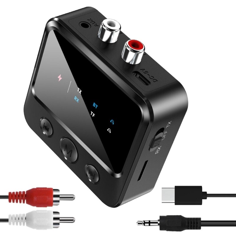 Слуховой Передатчик И Приемник 2 В 1 Адаптер Bluetooth-совместимый С Двойным Режимом Воспроизведения TF-карты Для телевизора, ПК и Телефона