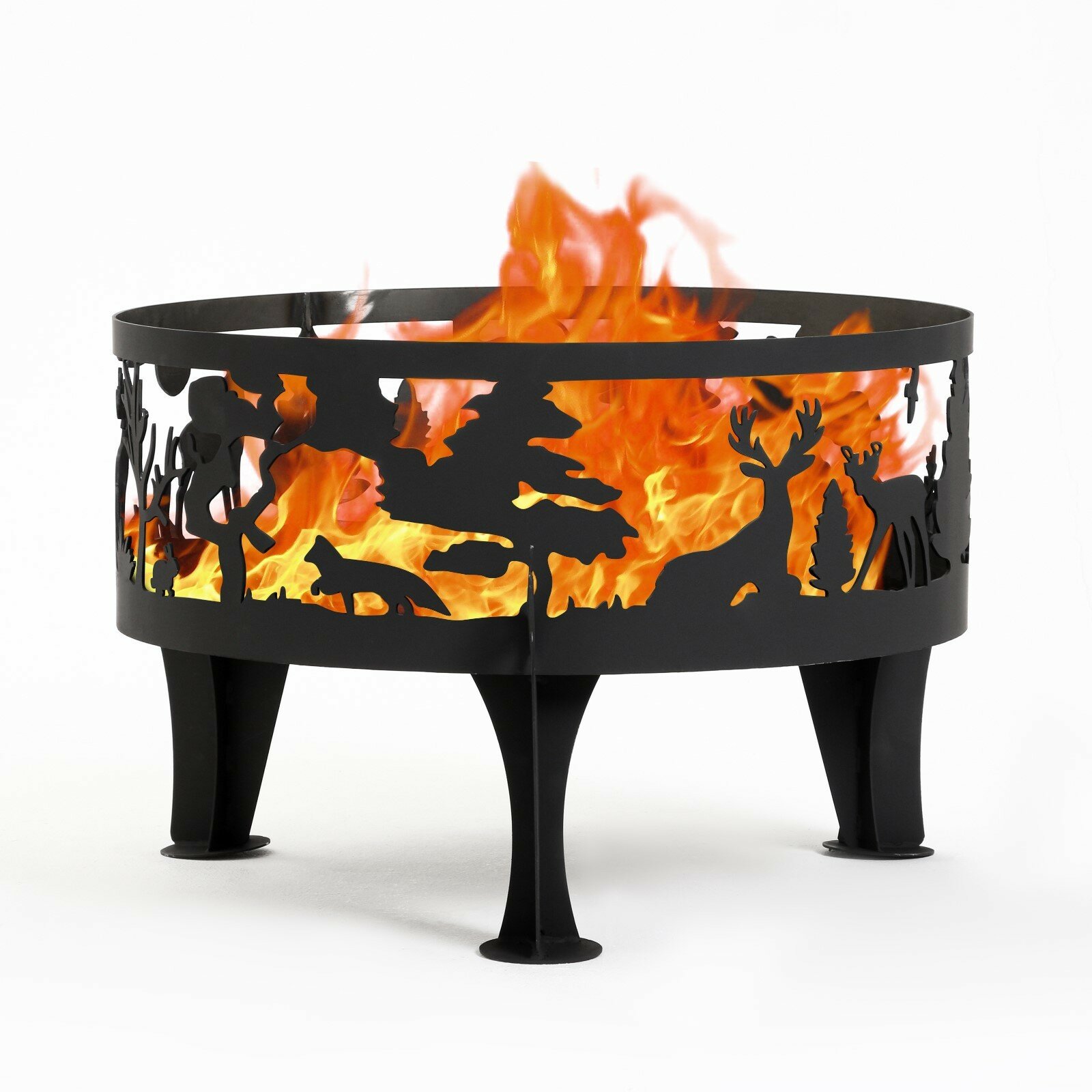 Чаша костровая Сима-Ленд "Лес", толщина 3 мм, d=70 см, высота 45 см