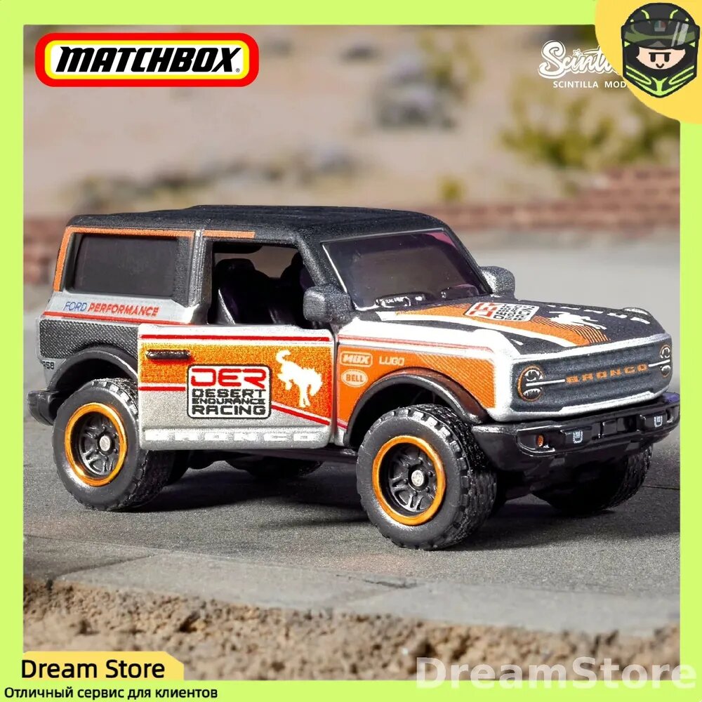 Машинка #matchbox 1/64 collector HLJ78 2021 Ford Bronco Литой под давлением автомобильной модели