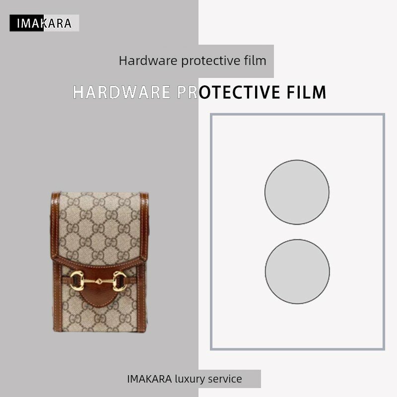 Кристаллическая пленка с застежкой-вакуумом для сумок Gucci 1955 - 2 комплекта, длина 11,5 см