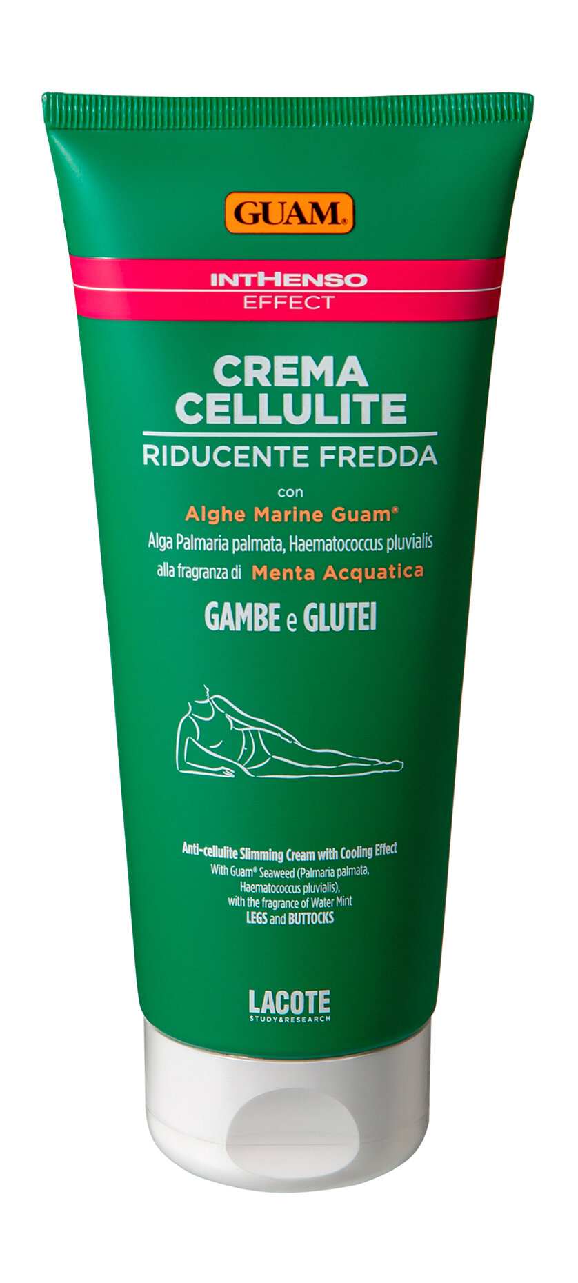 Крем для ног и бедер GUAM Inthenso Effect Crema Cellulite Riducente Fredda антицеллюлитный, 200 мл