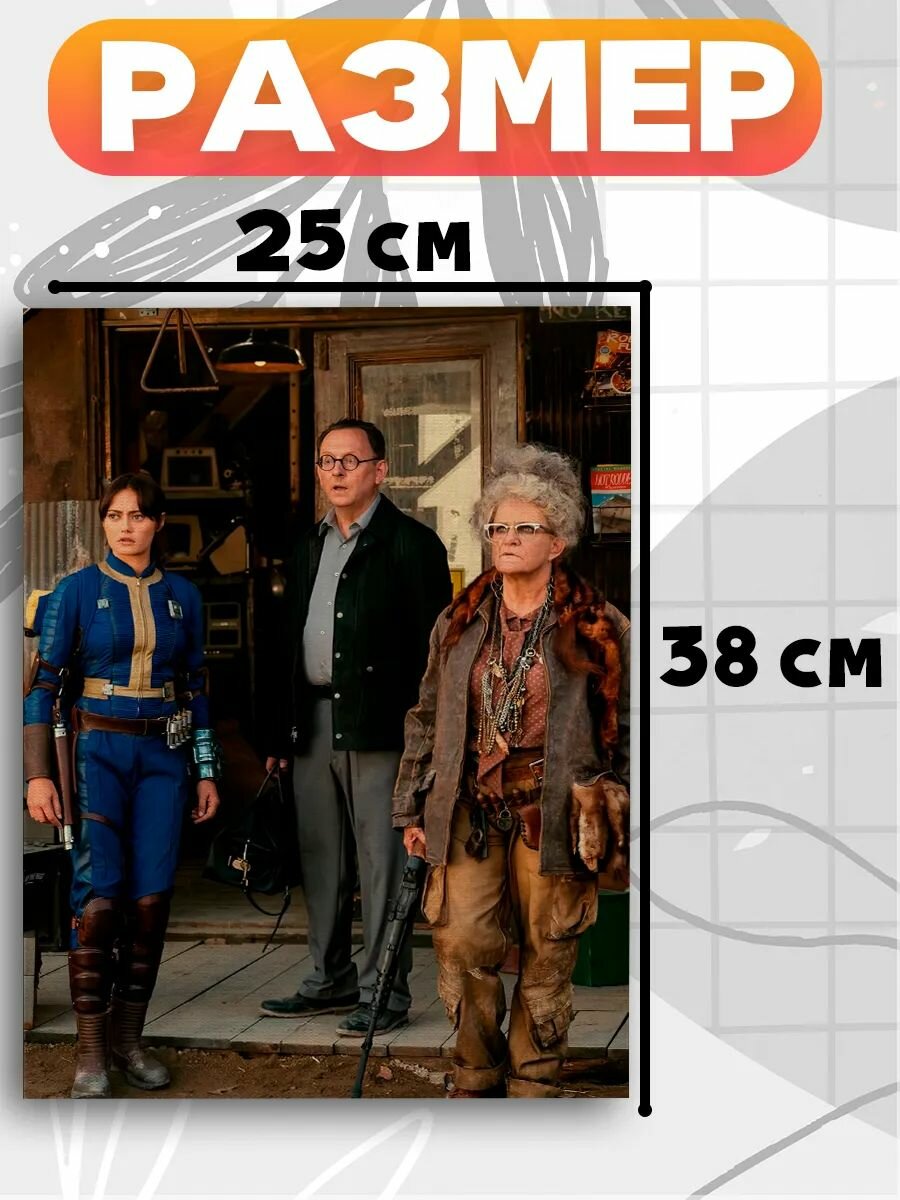Картина на стену Fallout, на подрамнике, 1шт, 38х25 размер. — фото 1