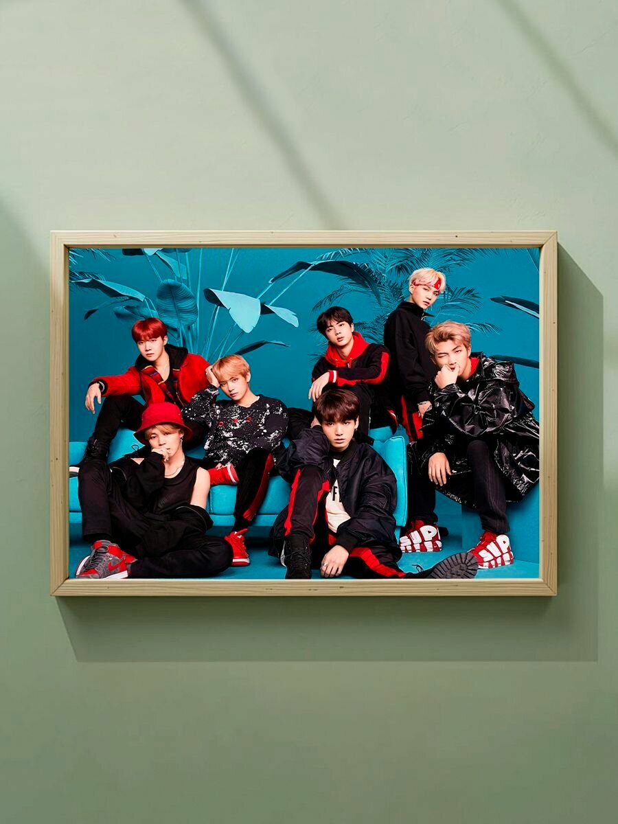 Постер, плакат на стену BTS K-Pop (А3)