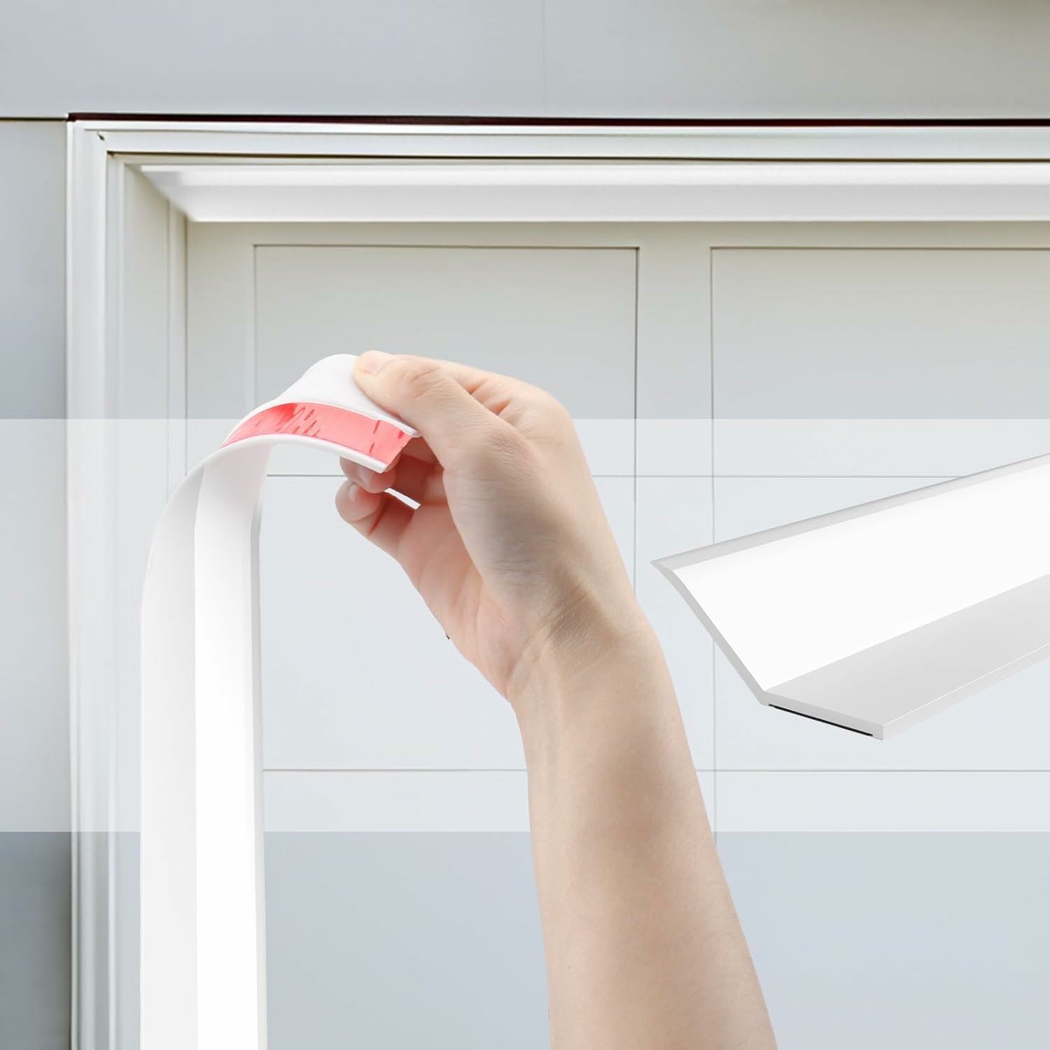 Уплотнитель Для Гаражных Ворот: 7-Метровая Самоклеящаяся TPE Лента - Энергосберегающая Герметизация От Сквозняков Уплотнительная Лента Для Гаража For Долговечная Защита От Влажности