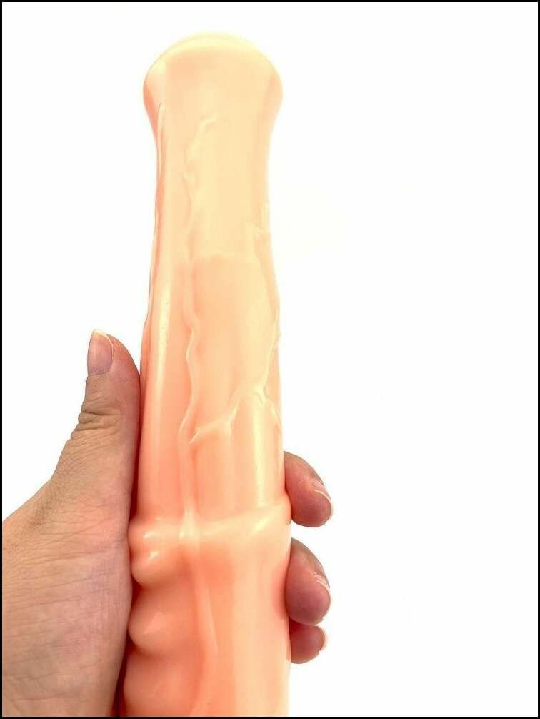 Реалистичный фаллос с мошонкой; Фаллоимитатор в форме огромного конского члена