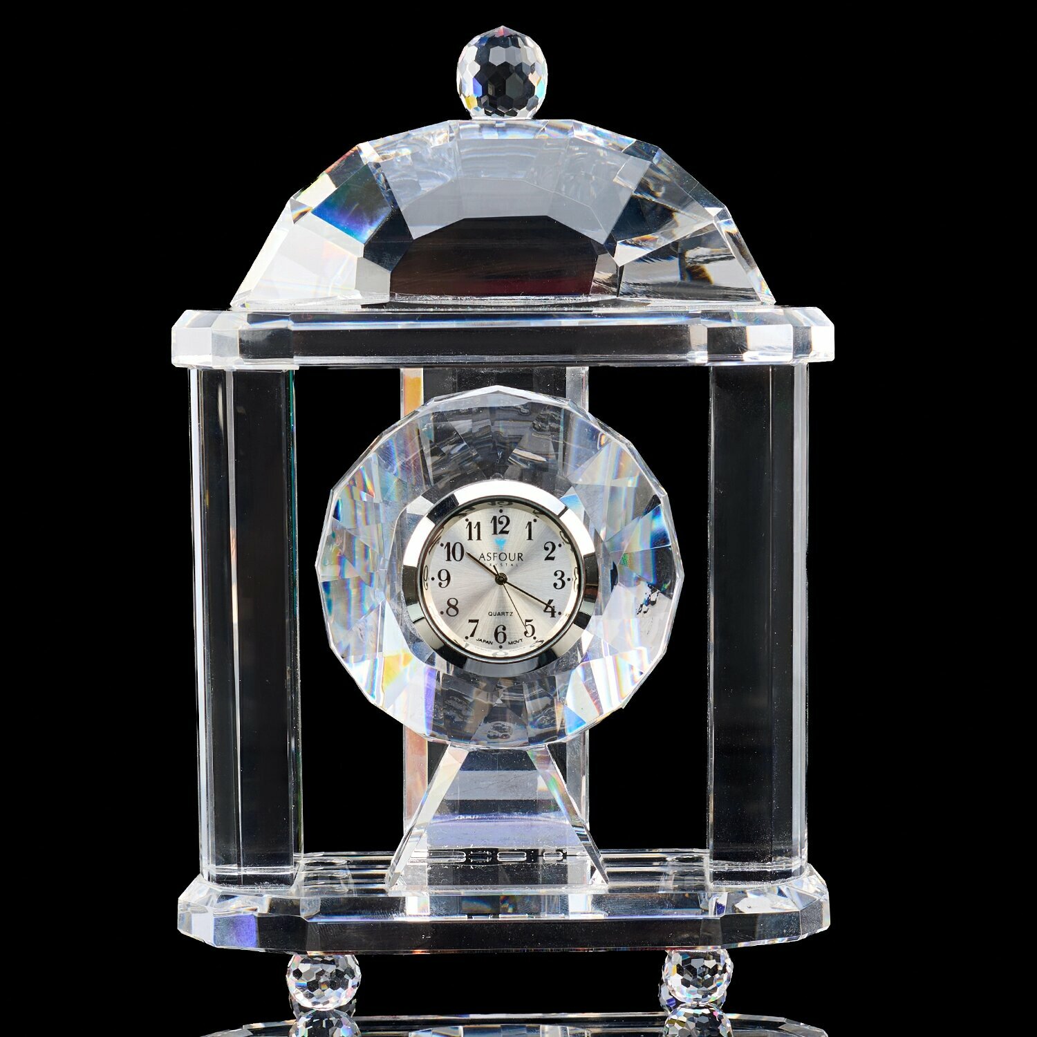 714991304 Сувенир Настольные "часы" Хрусталь