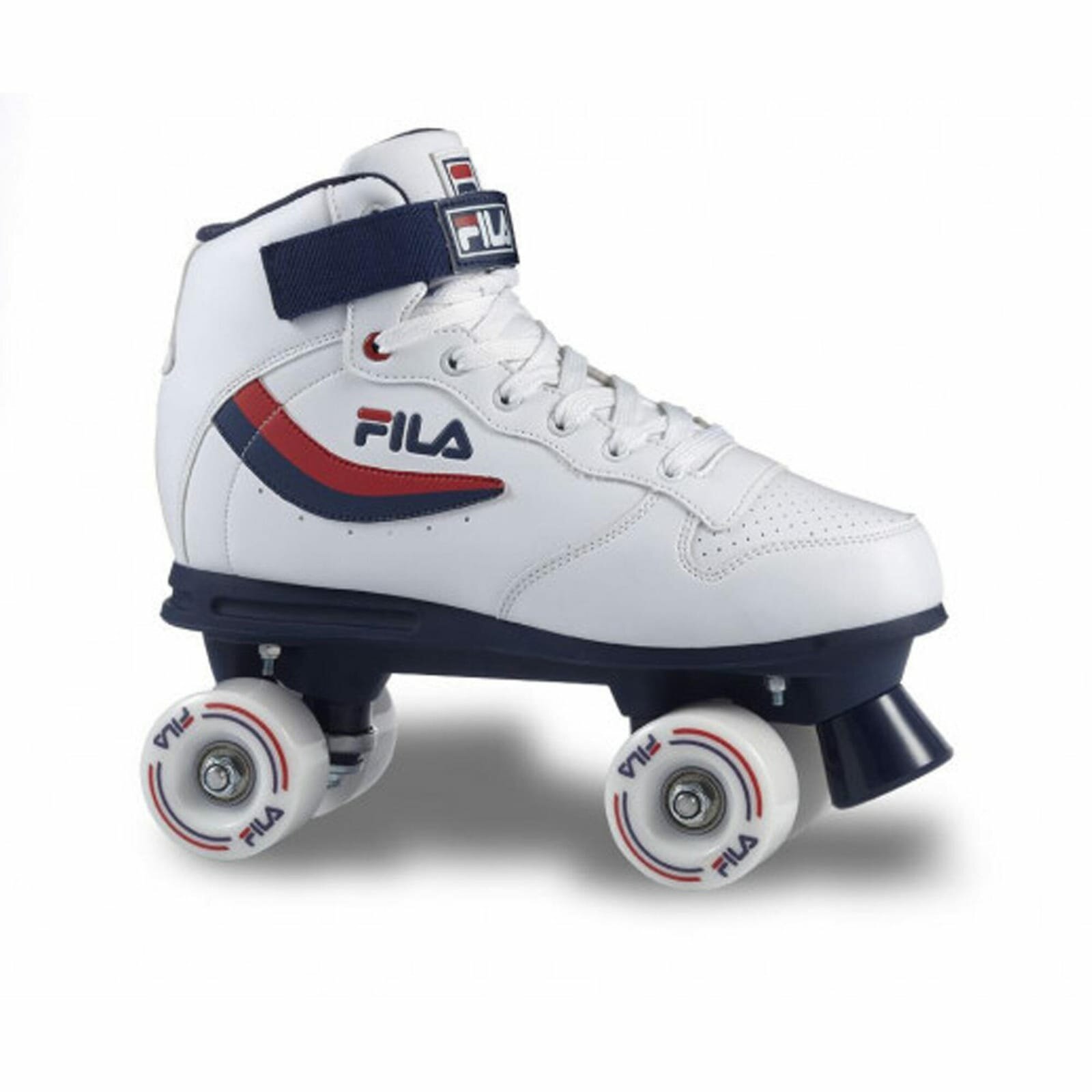 DECATHLON ролики Fila Quad Ace, белый, синий, красный, размер 40