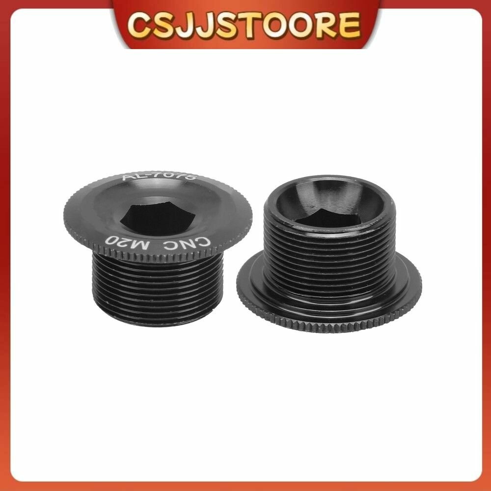 2шт Крепежные болты кривошипно-шатунного рычага, алюминиевый сплав, M20, черные