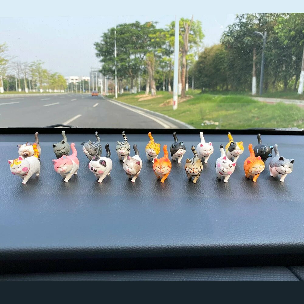 Автомобильные украшения для котят, милый популярный очаровательный держатель для ручек с котом, украшение в виде