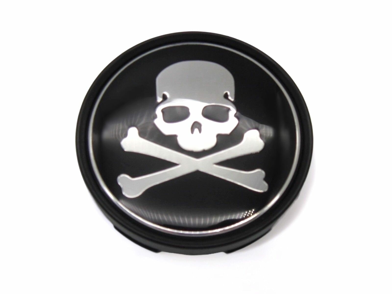 Колпачки заглушки на литые диски Череп 59/56/10 мм, комплект 4 шт.